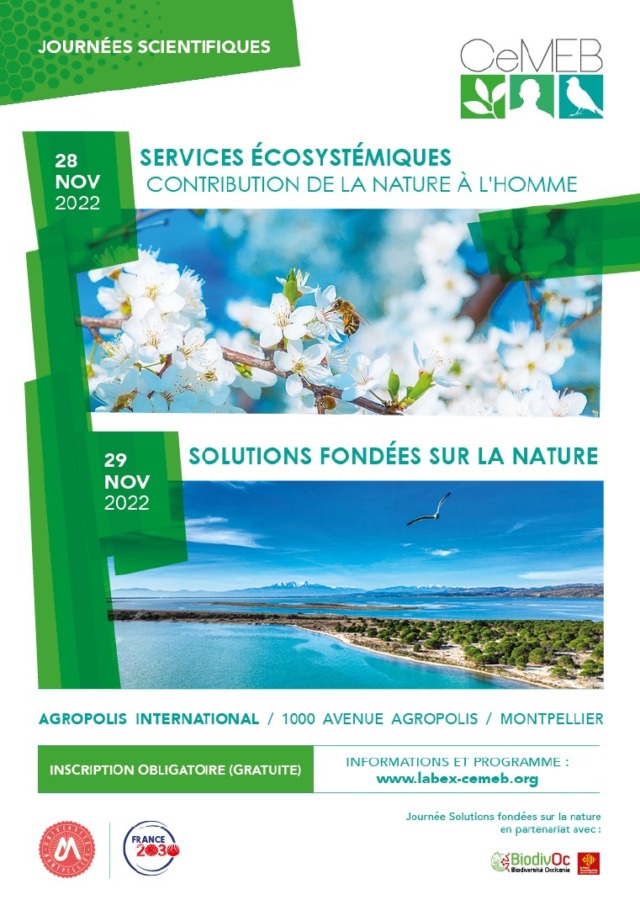 Journées scientifiques CEMEB "Services écosystemiques - Solutions ...