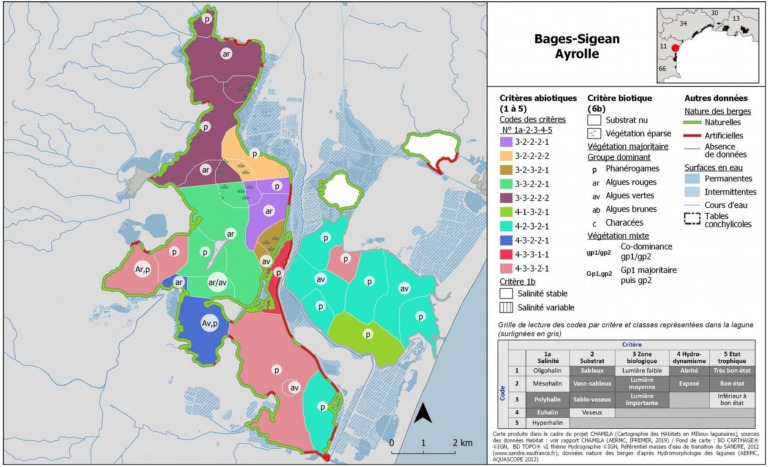 Cartographie des habitats en milieux lagunaires - Pôle lagunes